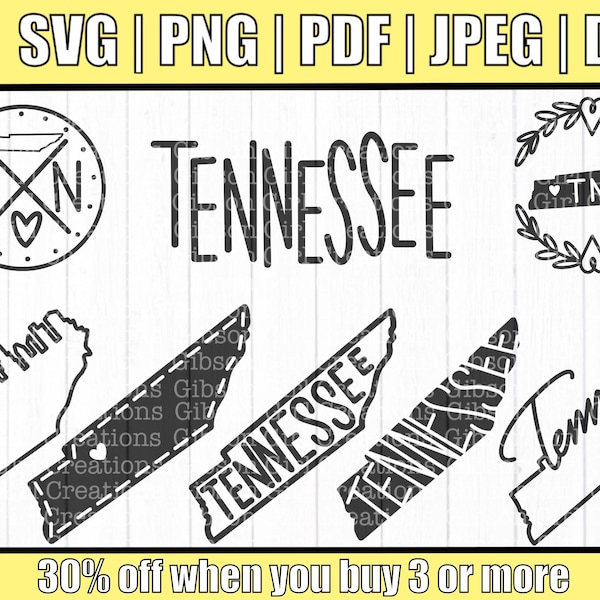Tennessee Outline - Etsy