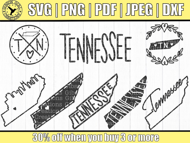 Tennessee Svg Bundle for Cricut Tennessee Designs for Shirts - Etsy