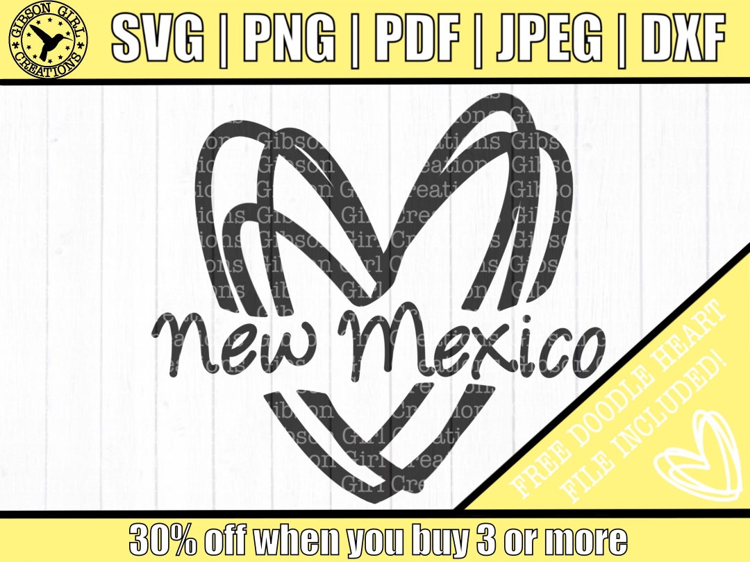 New Mexico Svg | New Mexico Heart Svg | NM Svg | New Mexico State Svg ...