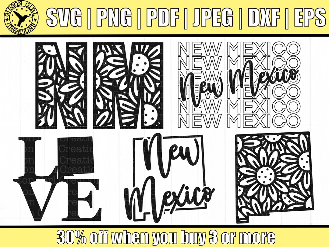 New Mexico Svg | New Mexico Svg Bundle | New Mexico Cut File | NM Svg ...