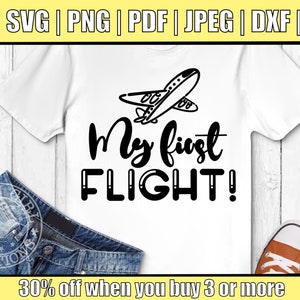 My First Flight Svg for Cricut First Trip Svg for Vacation First Time ...