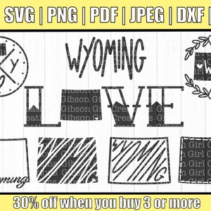 Wyoming Svg | Wyoming Svg Bundle | WY Svg | Wyoming State Bundle Svg ...