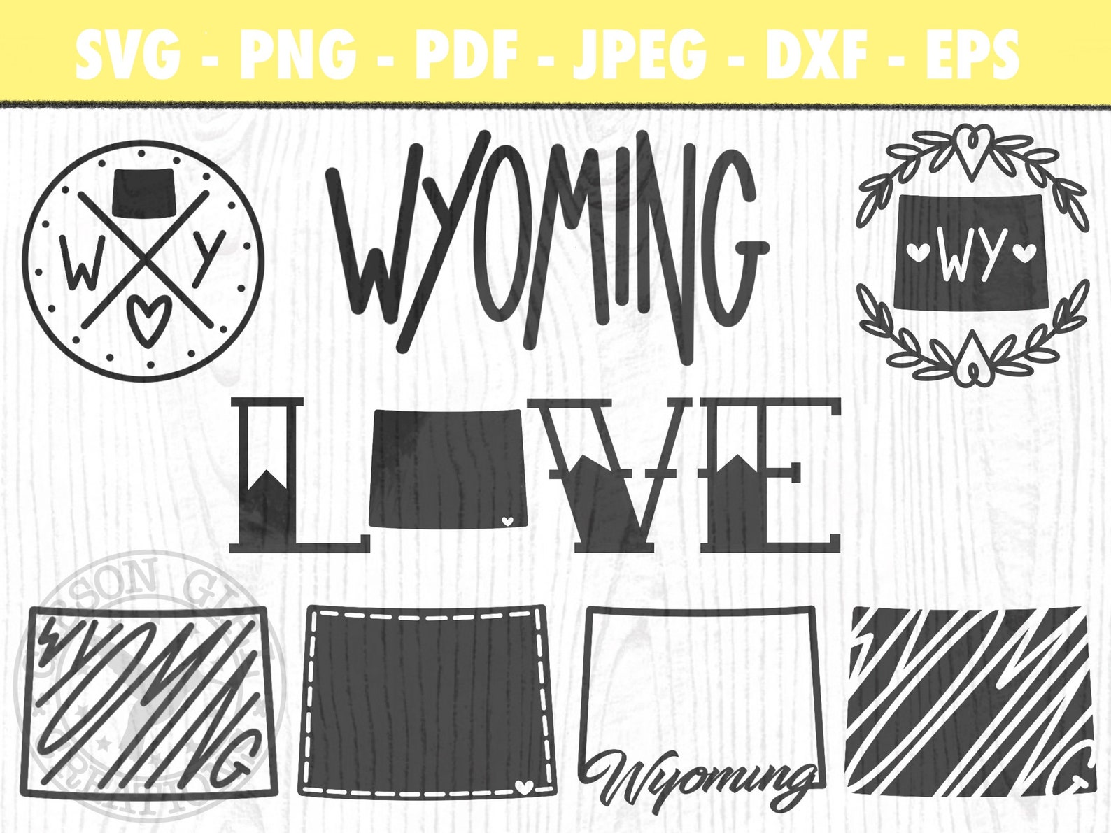 Wyoming Svg Wyoming Svg Bundle WY Svg Wyoming State - Etsy