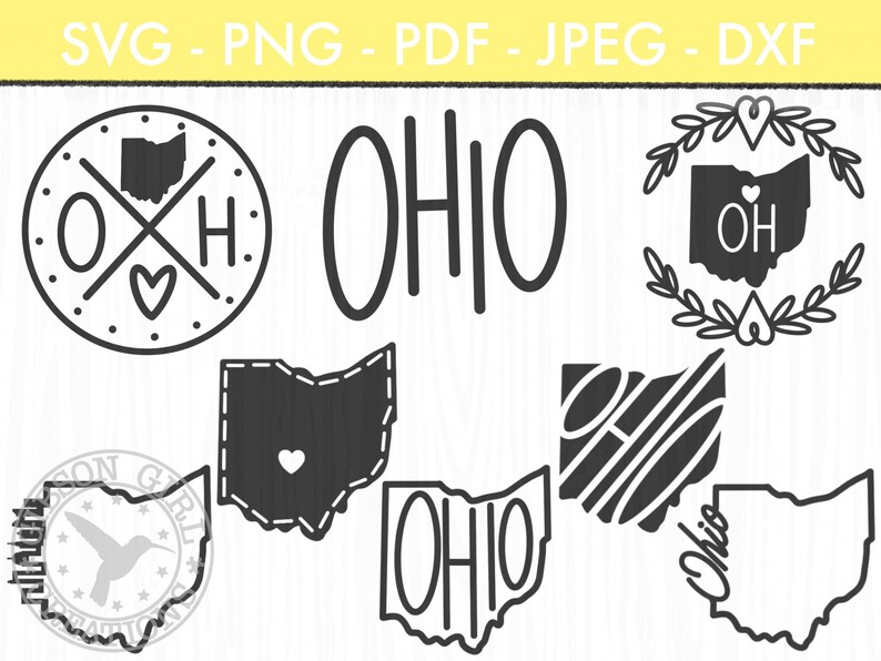 Ohio Svg Bundle for Cricut Ohio Design for Shirts Ohio - Etsy