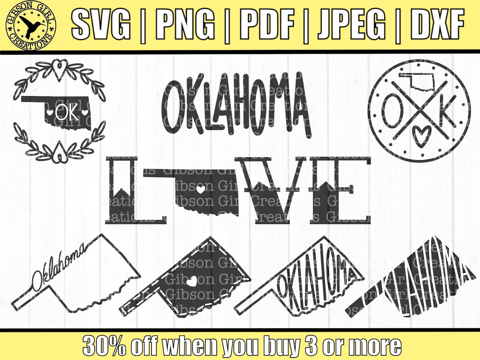 Oklahoma Svg Oklahoma Svg Bundle OK Svg Oklahoma State | Etsy
