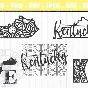Kentucky Svg | Kentucky Svg Bundle | Kentucky Cut Files | KY Svg ...