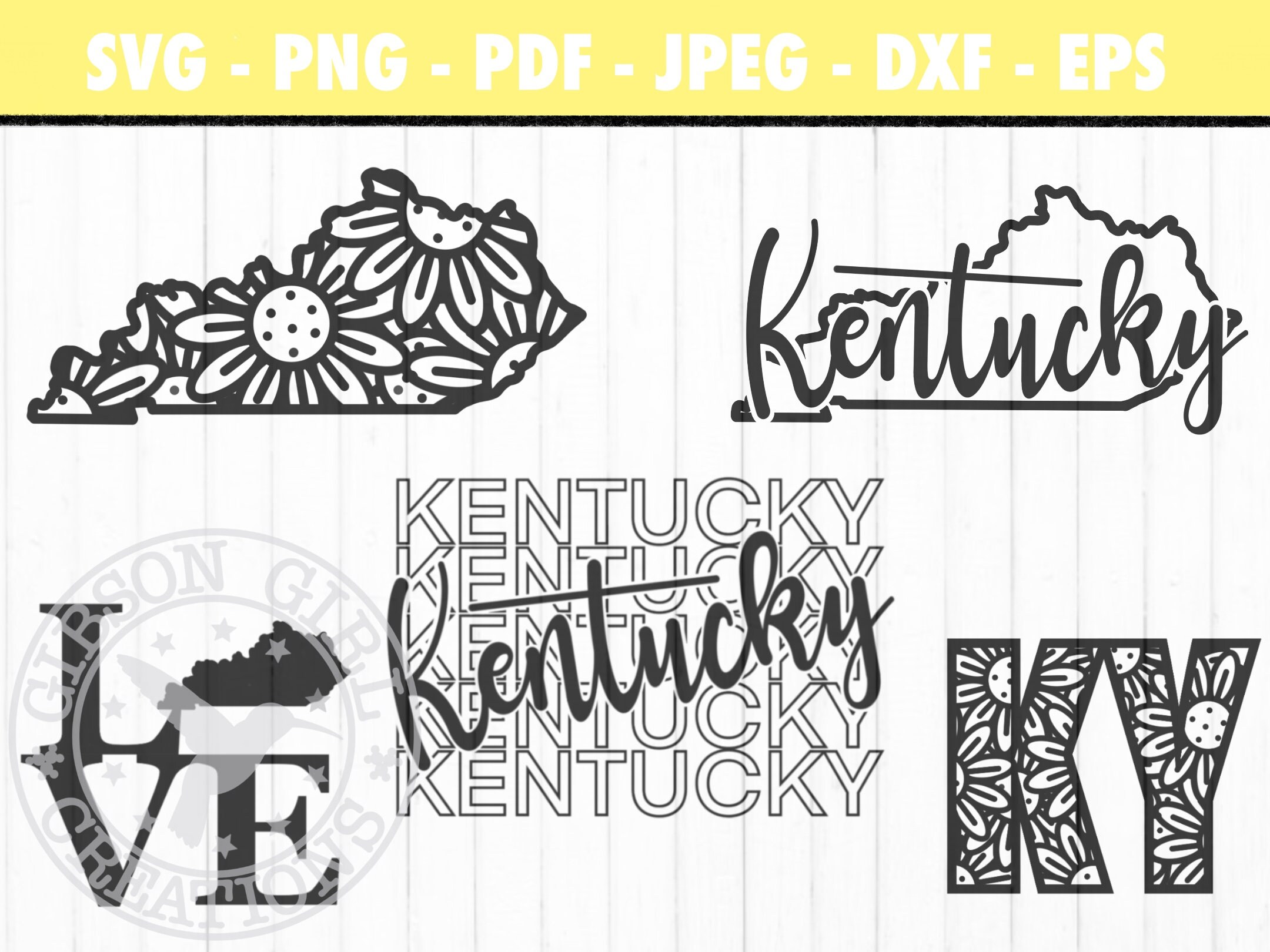 Kentucky Svg | Kentucky Svg Bundle | Kentucky Cut Files | KY Svg ...