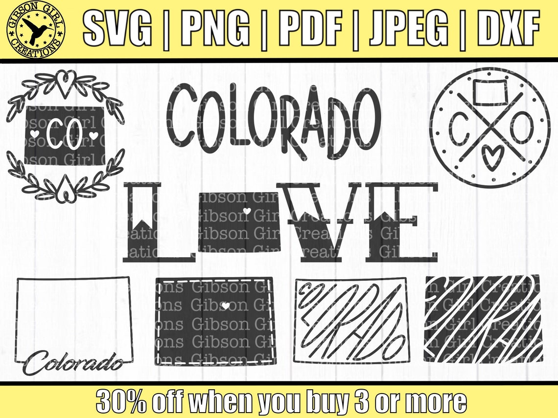Colorado Svg Colorado Svg Bundle CO Svg Colorado State - Etsy