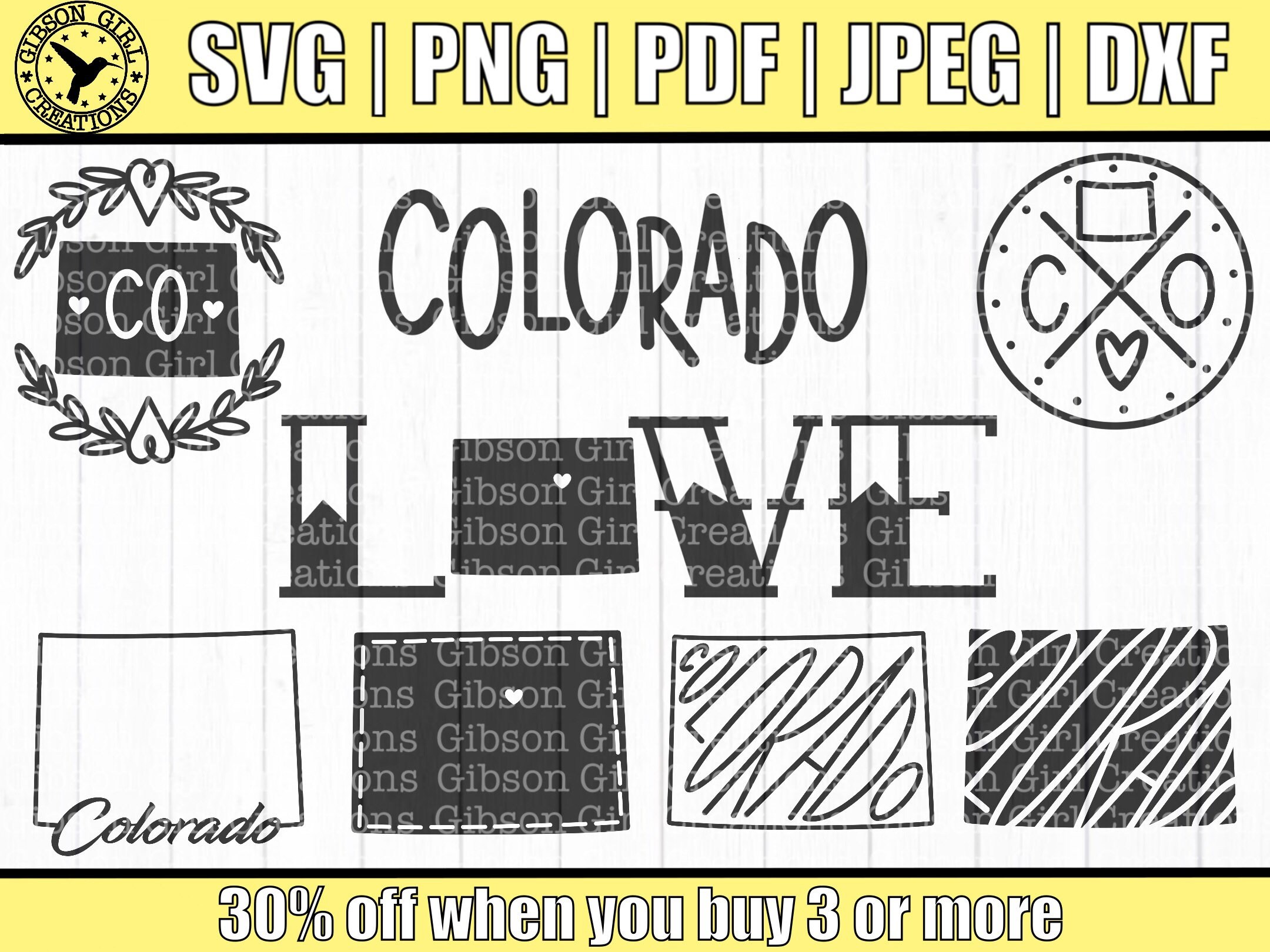 Colorado Svg Colorado Svg Bundle CO Svg Colorado State - Etsy