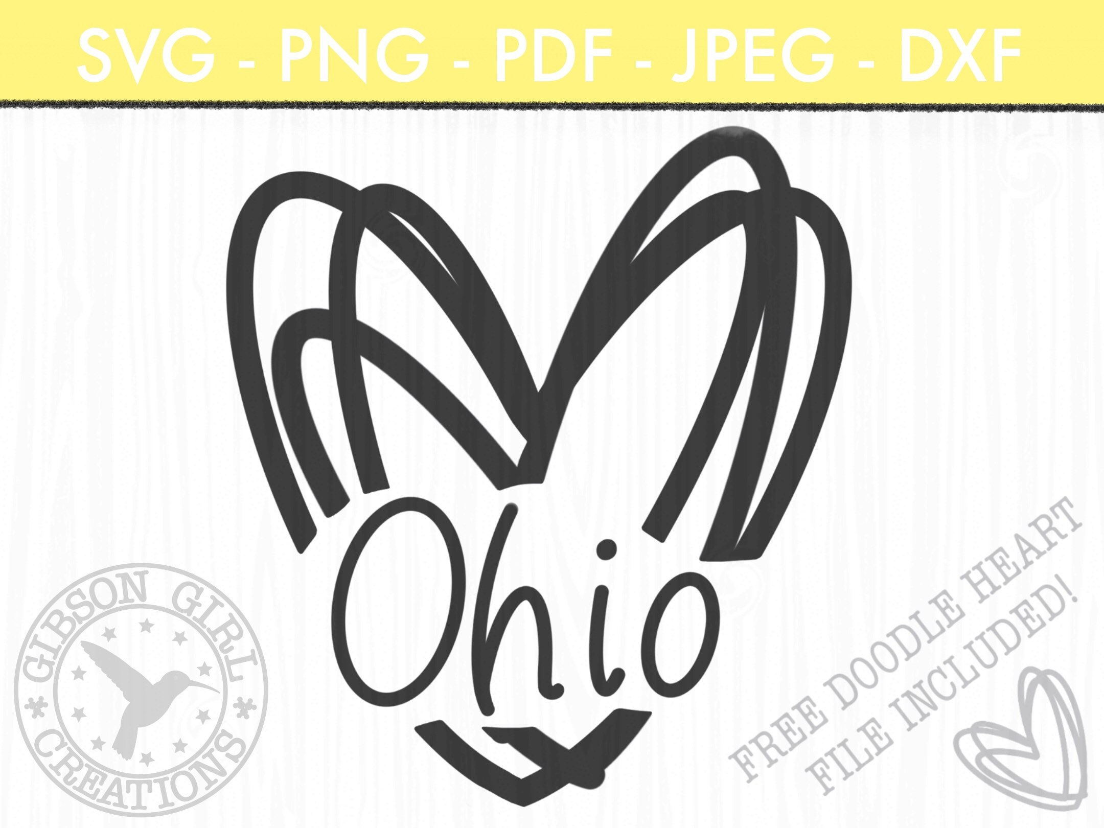 Ohio Svg / Ohio Heart Svg / OH Svg / Ohio State Svg / State | Etsy