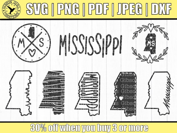 Mississippi Svg Mississippi Svg Bundle MS Svg - Etsy