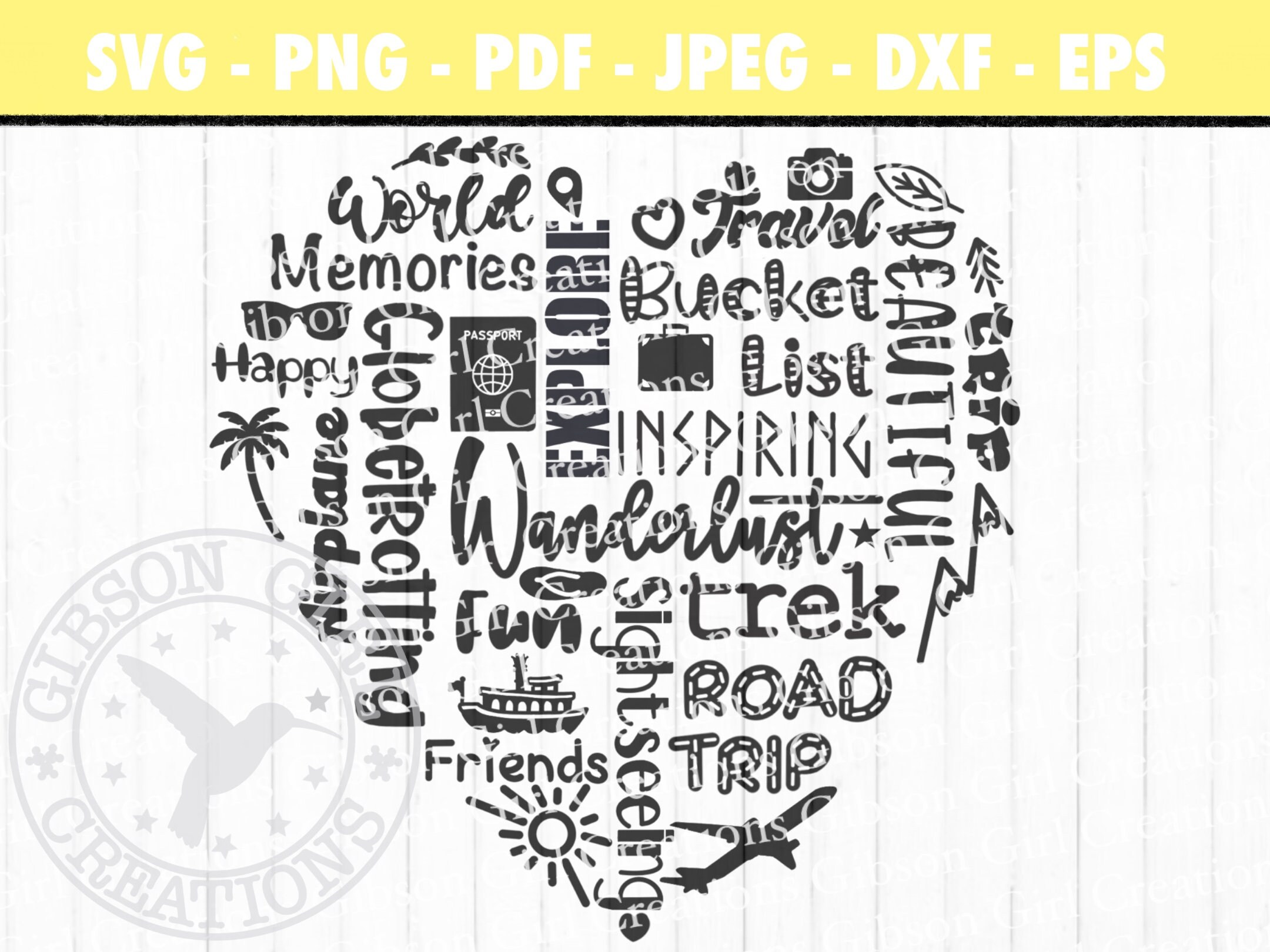 Wanderlust Svg Travel Svg Vacation Svg Trek Svg - Etsy