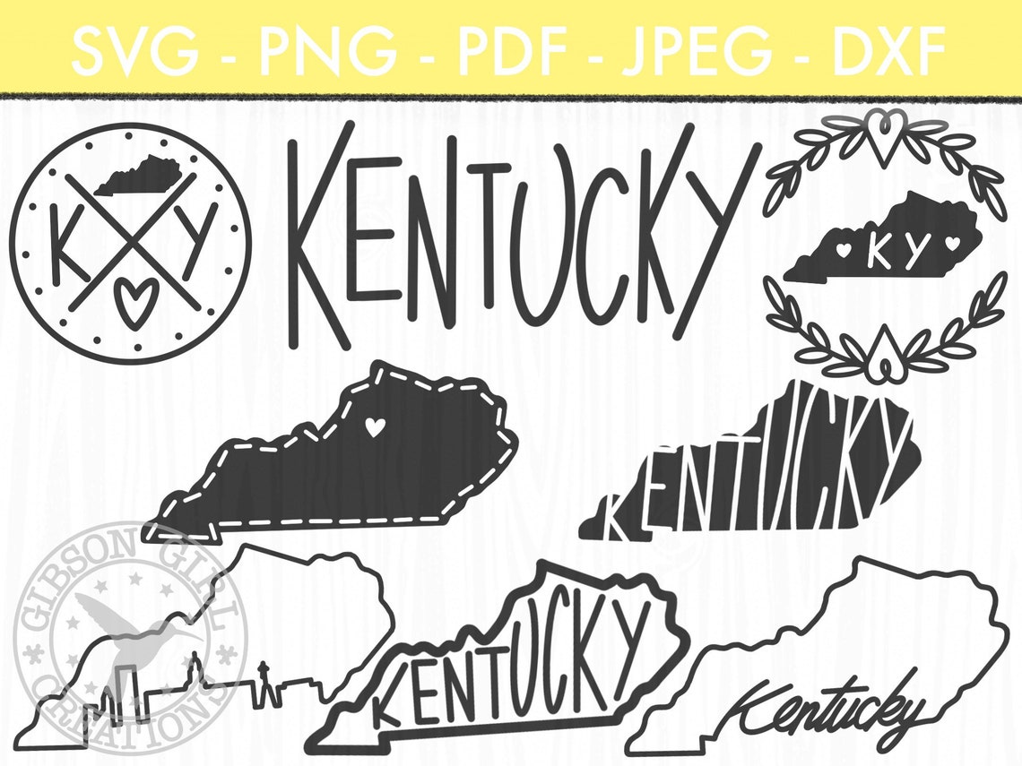 Kentucky Svg Kentucky Svg Bundle KY Svg Kentucky State - Etsy Australia