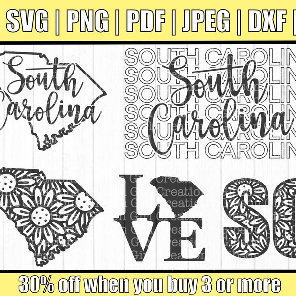 South Carolina State Flag Svg - Etsy