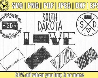 South Dakota Svg - Etsy