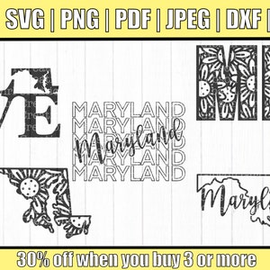 Maryland Svg | Maryland Svg Bundle | Maryland Cut Files | MD Svg ...