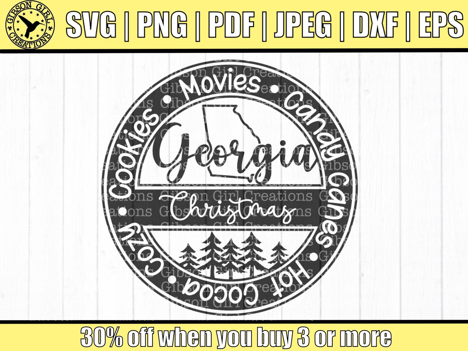 Georgia Christmas Svg Georgia Svg Christmas Svg Georgia - Etsy