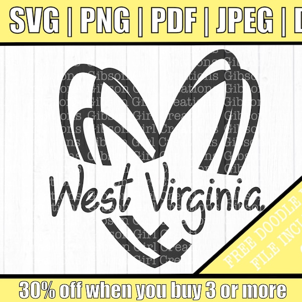 Wv Svg - Etsy