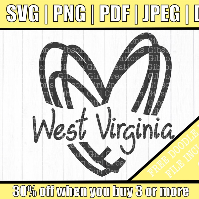 Wv Svg - Etsy