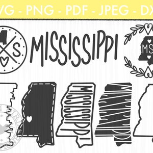 Mississippi Svg | Mississippi Svg Bundle | MS Svg | Mississippi State ...