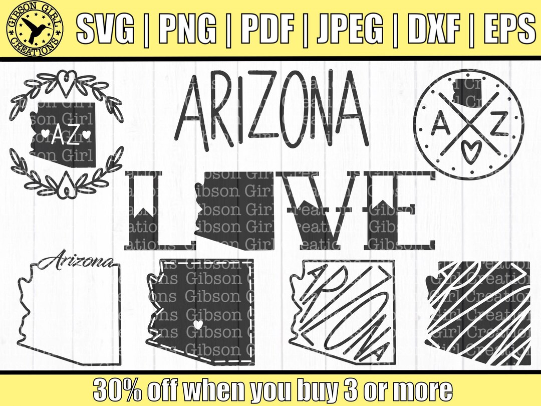 Arizona Svg | Arizona Svg Bundle | AZ Svg | Arizona State Bundle Svg ...