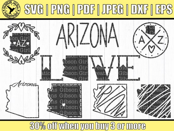 Arizona Svg Arizona Svg Bundle AZ Svg Arizona State - Etsy