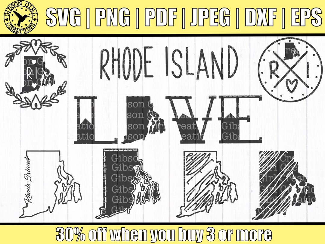 Rhode Island Svg Bundle for Cricut | Rhode Island Designs for Shirts ...