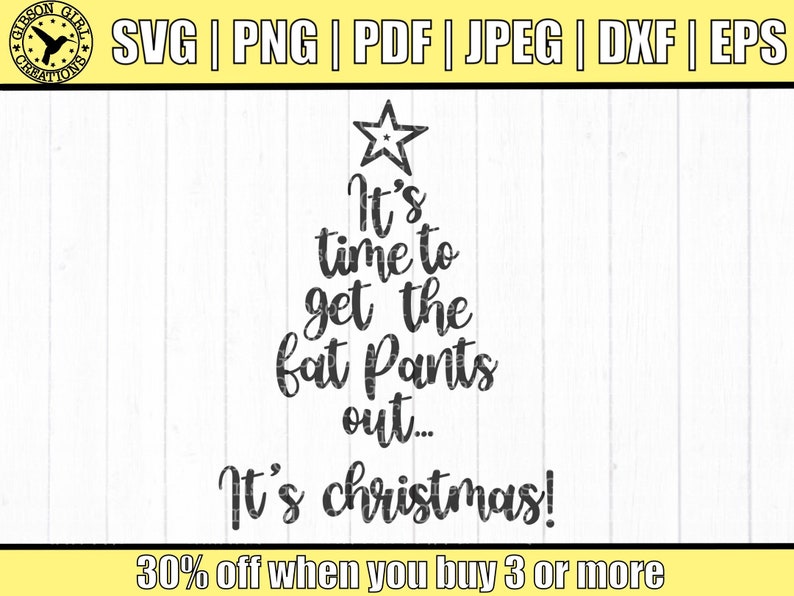 Christmas Svg Funny Christmas Svg Fat Pants Svg - Etsy