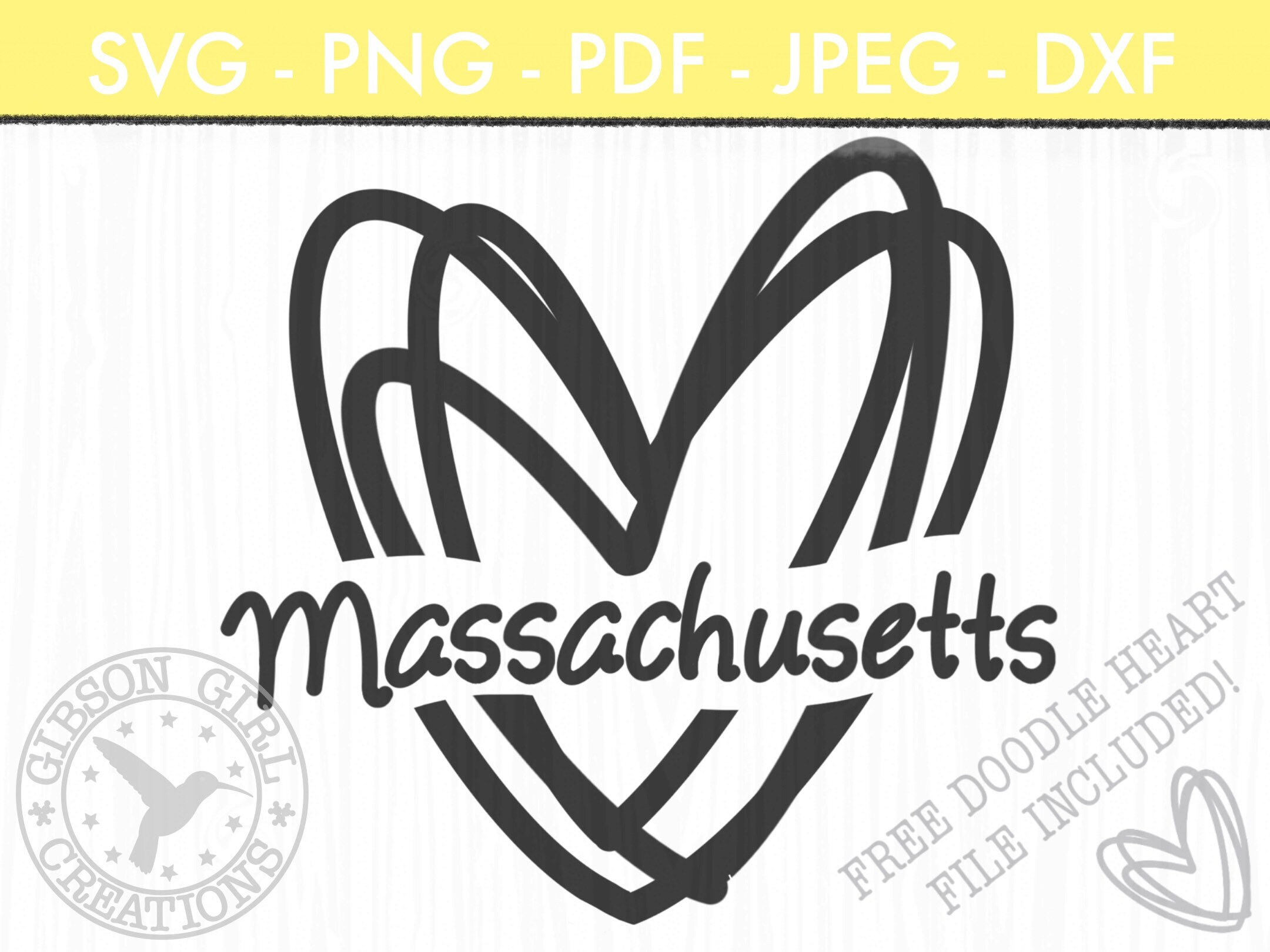 Massachusetts Svg / Massachusetts Heart Svg / MA Svg / | Etsy