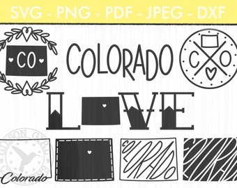 Colorado State Svg | Etsy