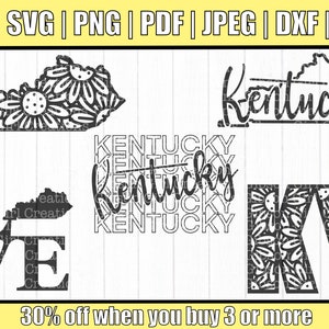 Kentucky Svg | Kentucky Svg Bundle | Kentucky Cut Files | KY Svg ...