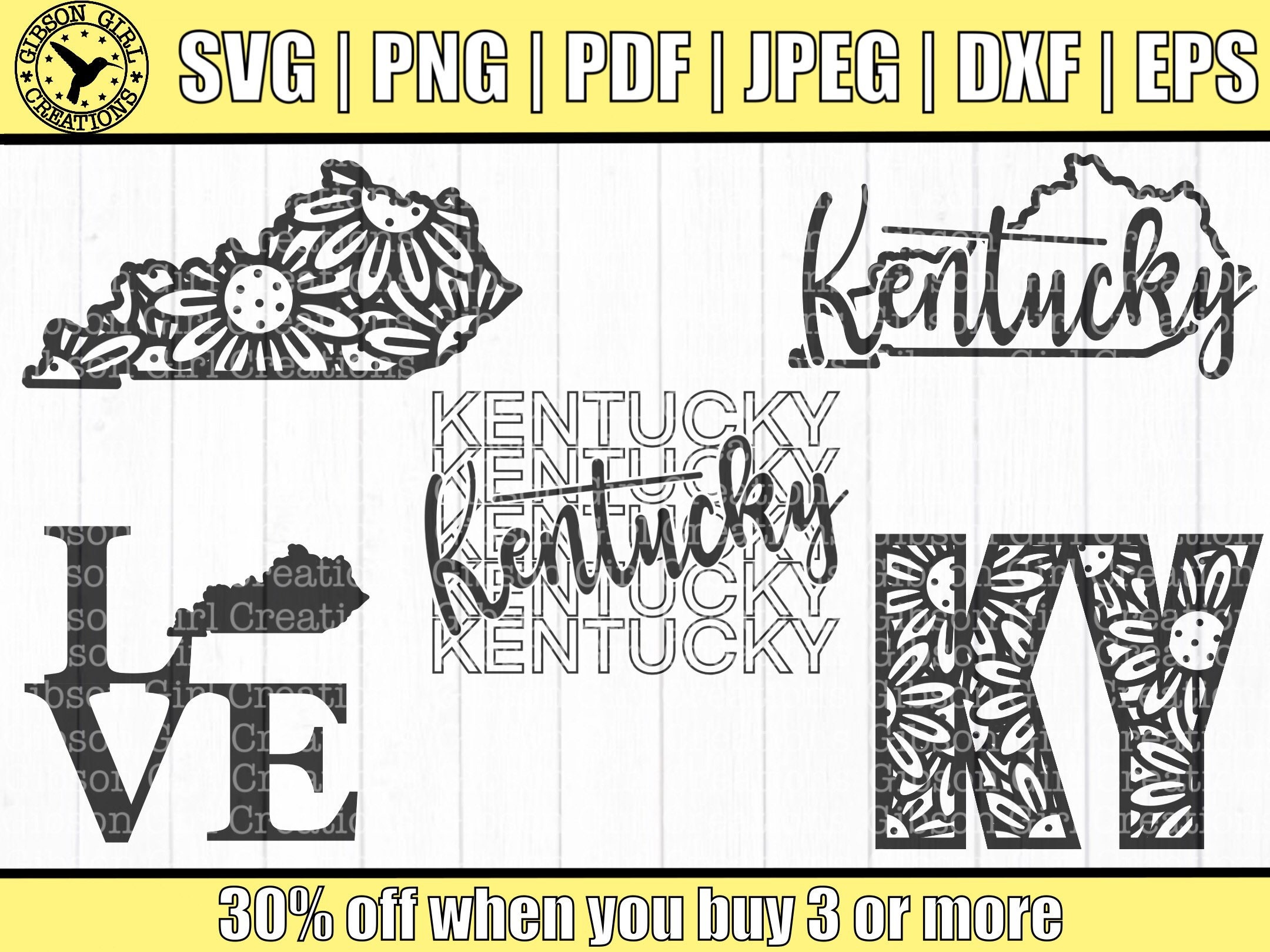 Kentucky Svg | Kentucky Svg Bundle | Kentucky Cut Files | KY Svg ...