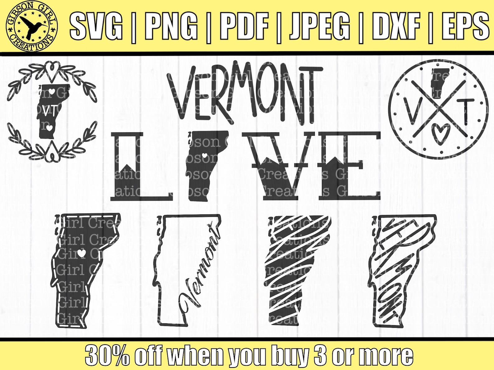 Vermont Svg Vermont Svg Bundle VT Svg Vermont State - Etsy