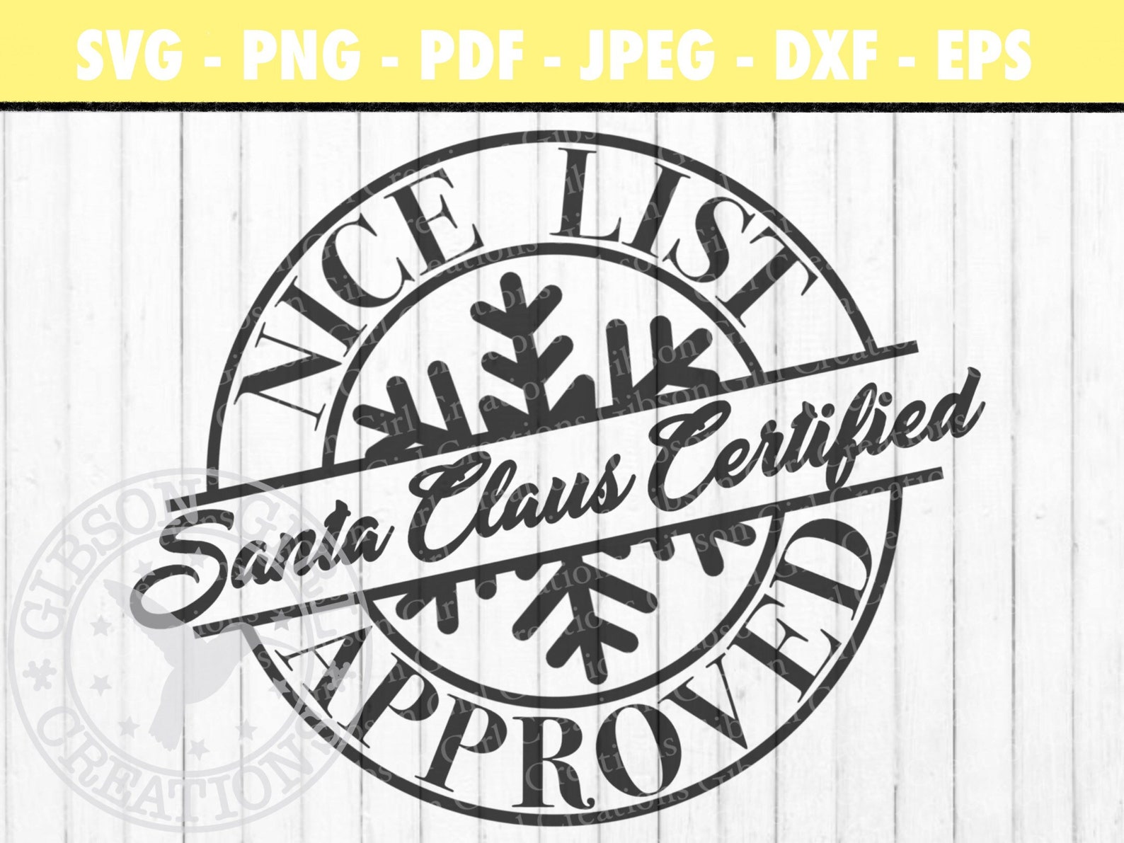 Nice List Svg Christmas Nice List Svg Christmas Stamp Svg | Etsy