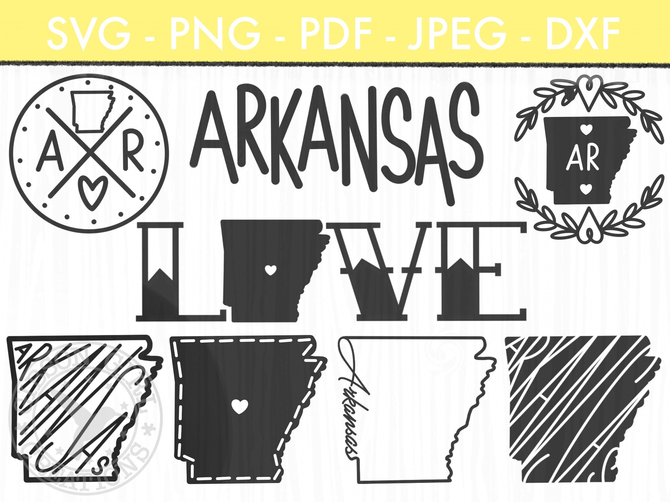 Arkansas Svg Bundle for Cricut | Arkansas Designs for Shirts | Arkansas ...