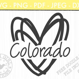 Colorado Svg | Colorado Heart Svg | CO Svg | Colorado State Svg | State ...