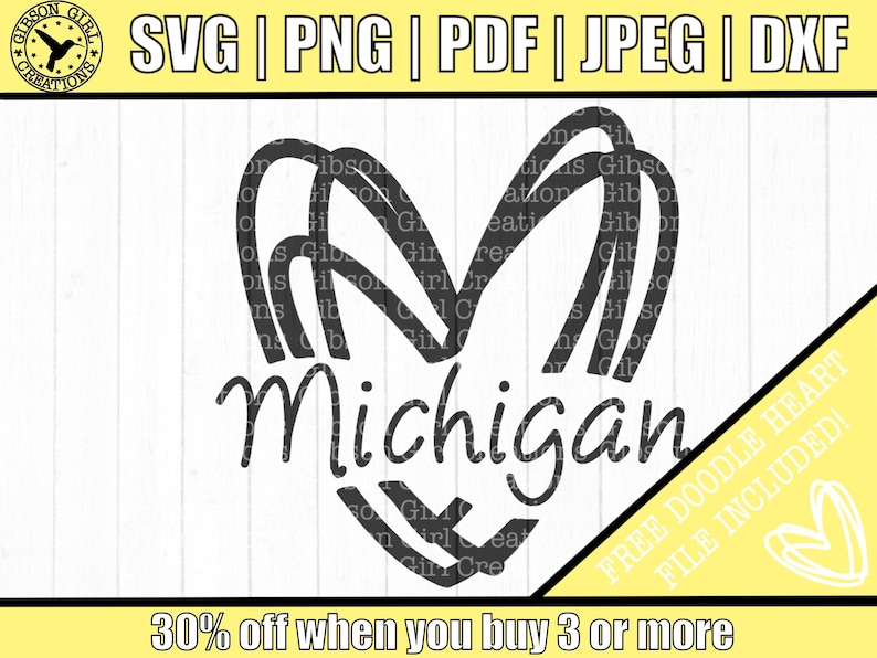 Michigan Svg Michigan Heart Svg MI Svg Michigan State - Etsy Denmark