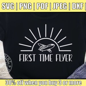 My First Flight Svg for Cricut | First Trip Svg for Vacation | First ...