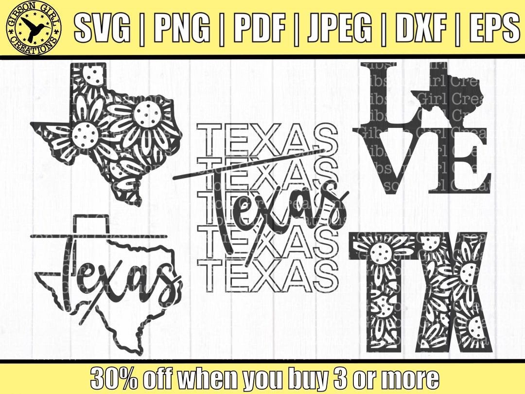 Texas Svg Bundle for Cricut | Texas Designs for Shirts | Texas Home ...