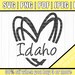 Idaho Svg | Idaho Heart Svg | ID Svg | Idaho State Svg | State Svg ...