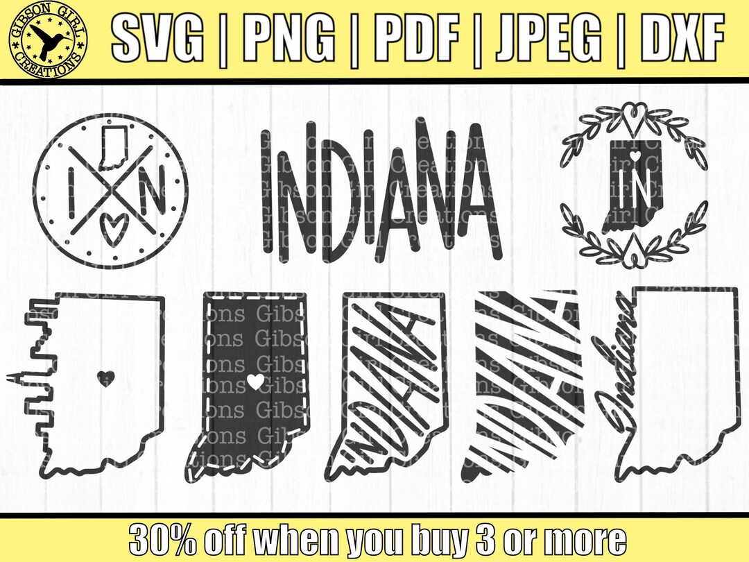 Indiana Svg Bundle for Cricut | Indiana Designs for Shirts | Indiana ...