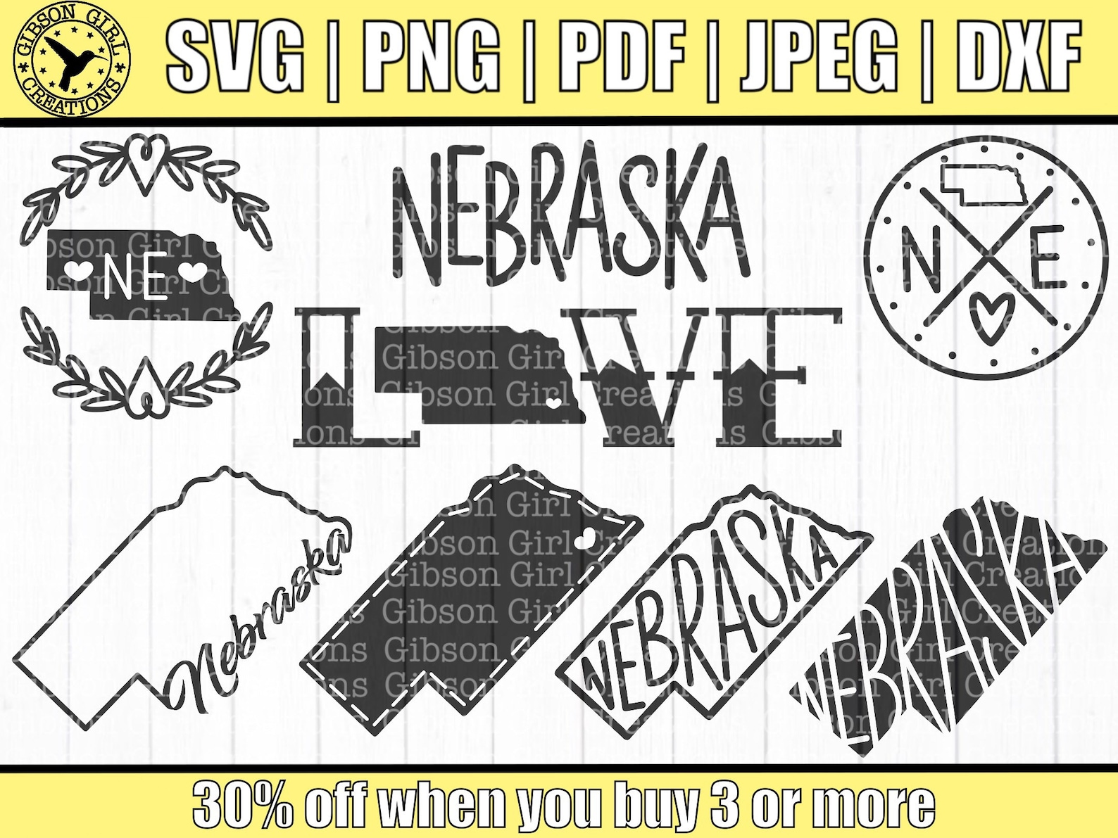 Nebraska Svg Bundle Hand Drawn Nebraska Svg Nebraska Home - Etsy
