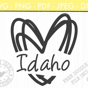 Idaho Svg | Idaho Heart Svg | ID Svg | Idaho State Svg | State Svg ...