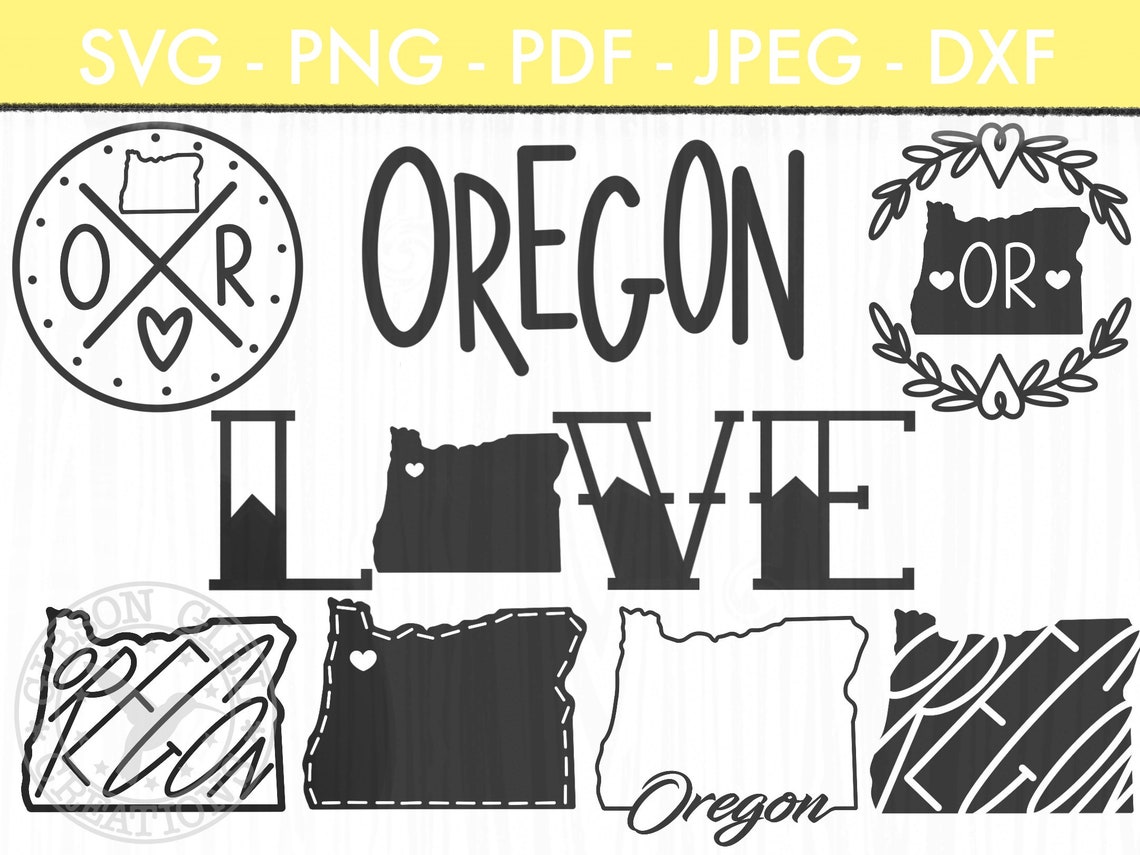 Oregon Svg Oregon Svg Bundle OR Svg Oregon State Bundle | Etsy