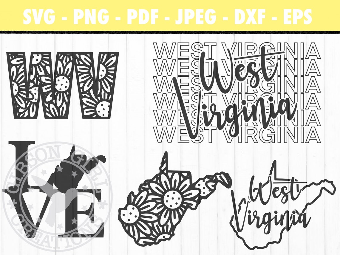 West Virginia Svg Bundle for Cricut West Virginia Designs - Etsy