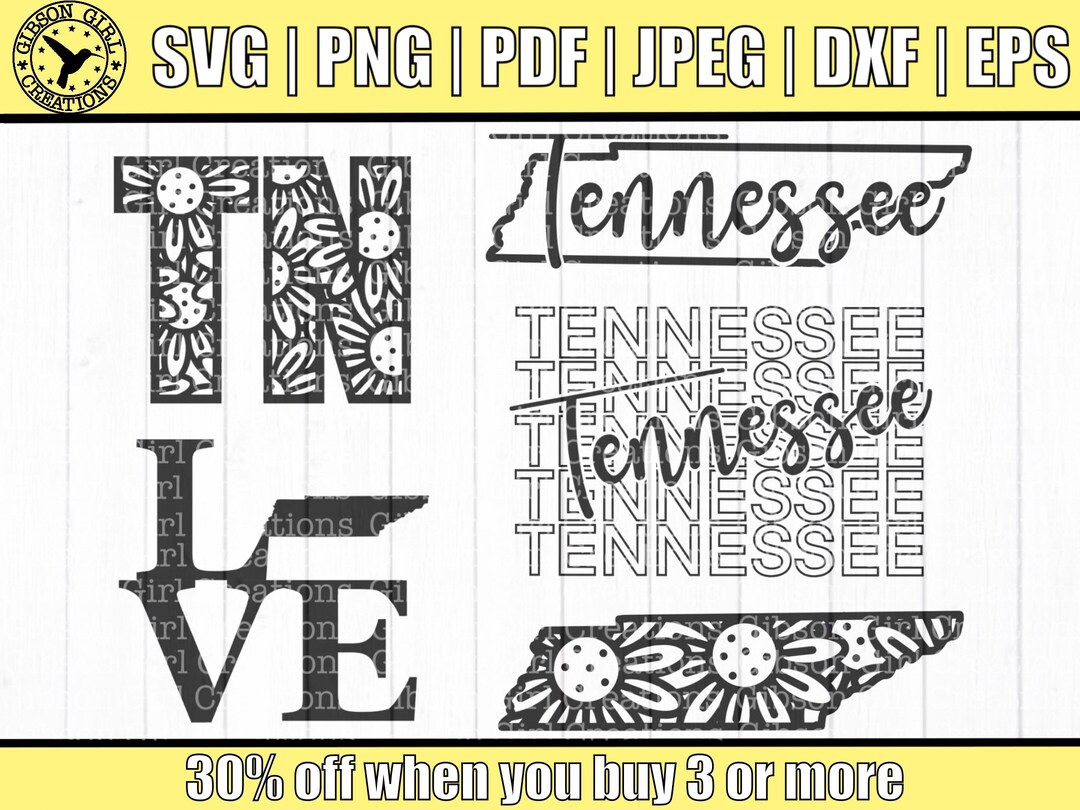 Tennessee Svg Bundle for Cricut | Tennessee Designs for Shirts ...