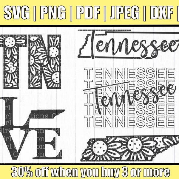 Tennessee Svg - Etsy