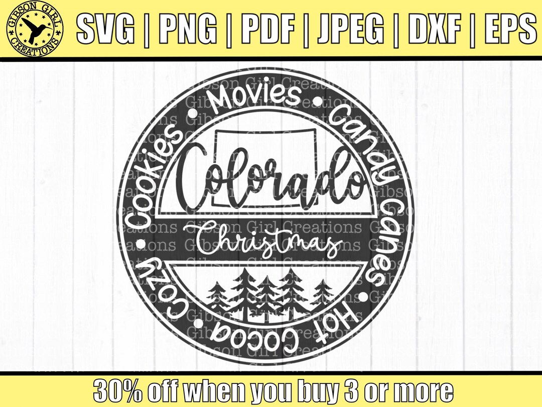 Colorado Christmas Svg Colorado Svg Christmas Svg Colorado Cut File ...