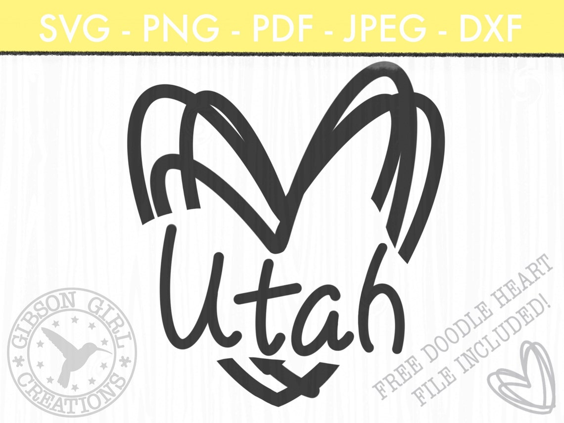Utah svg / Utah Heart svg / UT svg / UT state svg / state svg - Etsy España
