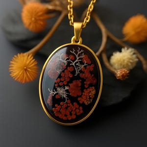 Real Lichen and Moss Necklace Natural Piece of Forest Witch Birthday ...